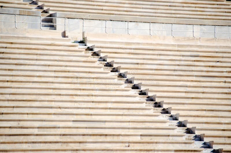 Rows of stone seats stock photo. Image of europe, greece - 36895420