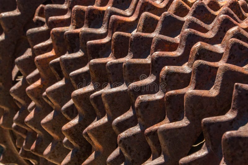 Gear Teeth Pattern stock image. Image of brown, piece - 228982959