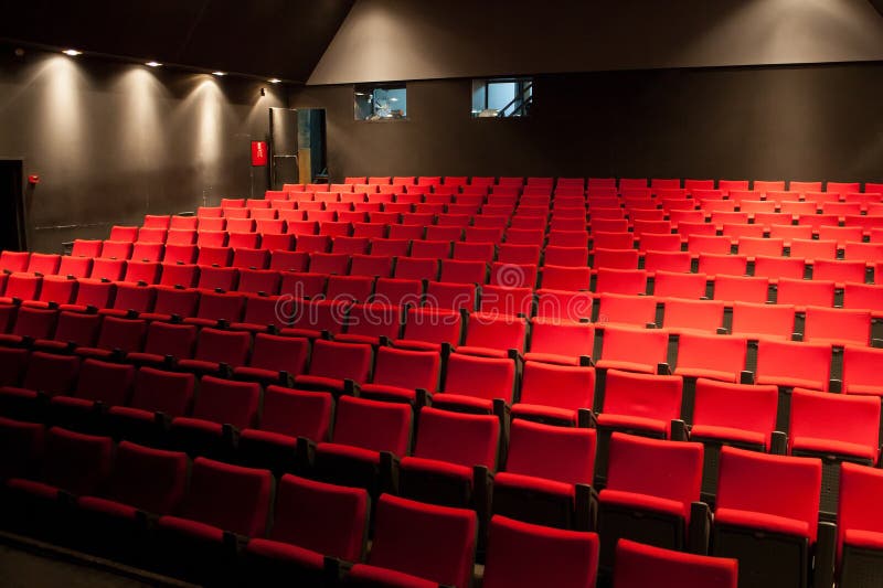 Rows of theatre seats stock photo. Image of music, bright - 53505902