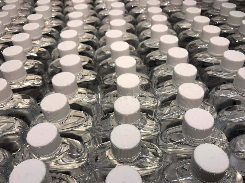 Bottles with white caps stock image. Image of shiny - 177868453