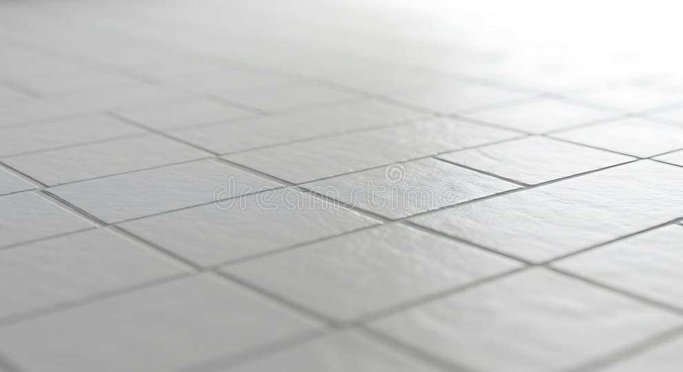 Rows of White Ceramic Tiles with Slightly Textured Surfaces. the Tiles ...