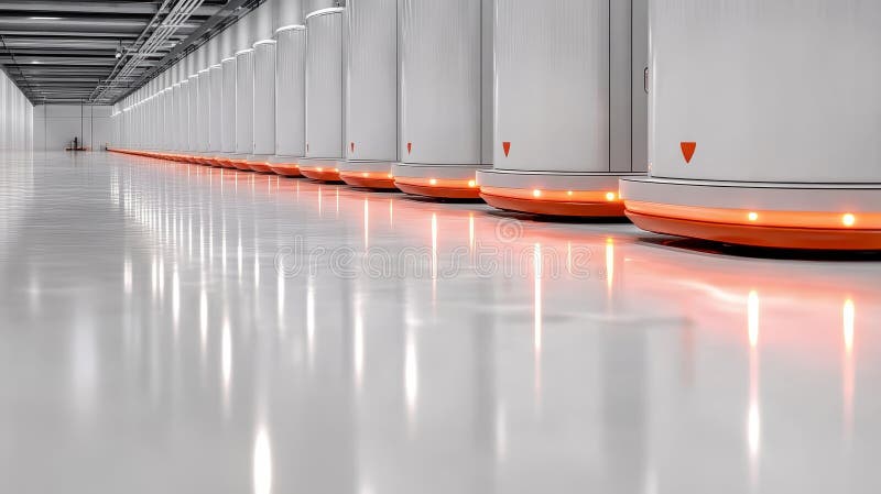 Rows of White Servers, Powering the Digital World through Seamless ...