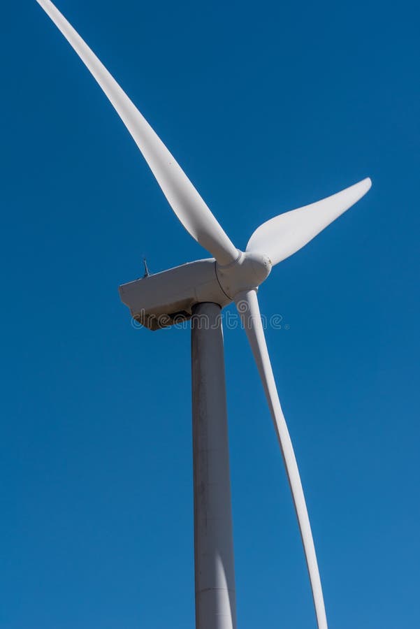 Rows of Wind Turbines Capture Wind for Energy Stock Photo - Image of ...