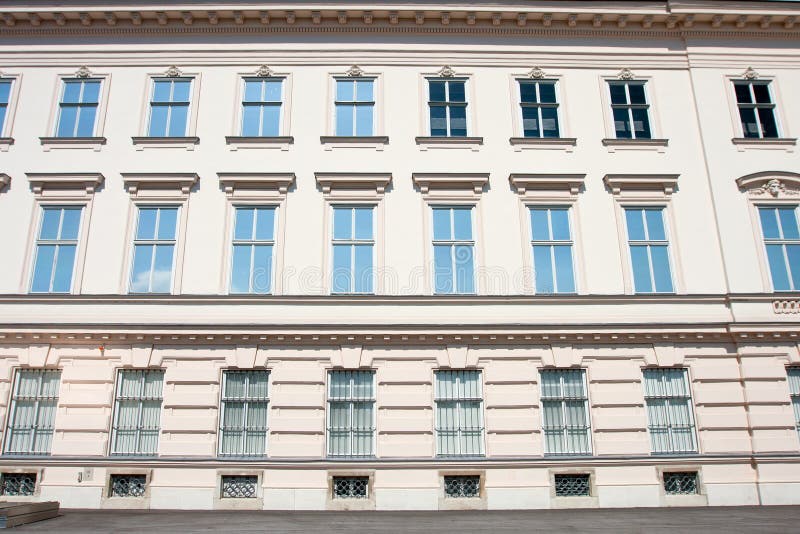 Rows of windows in Vienna. stock image. Image of european - 54672449