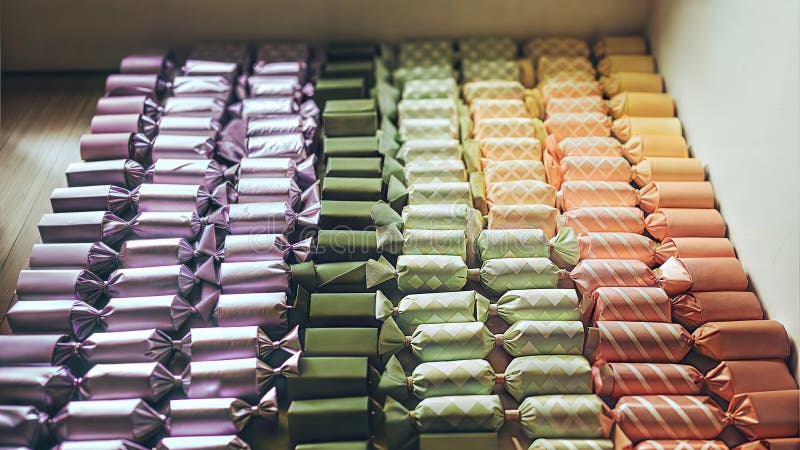 Colorful Party Crackers stock illustration. Illustration of assorted ...