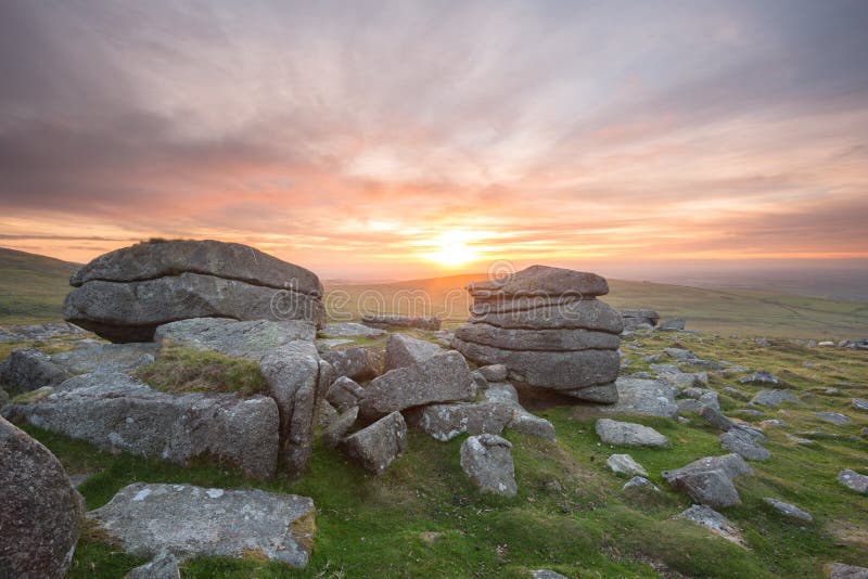 Rowtor Tor stock photo. Image of devon, heathland, stone - 37269036