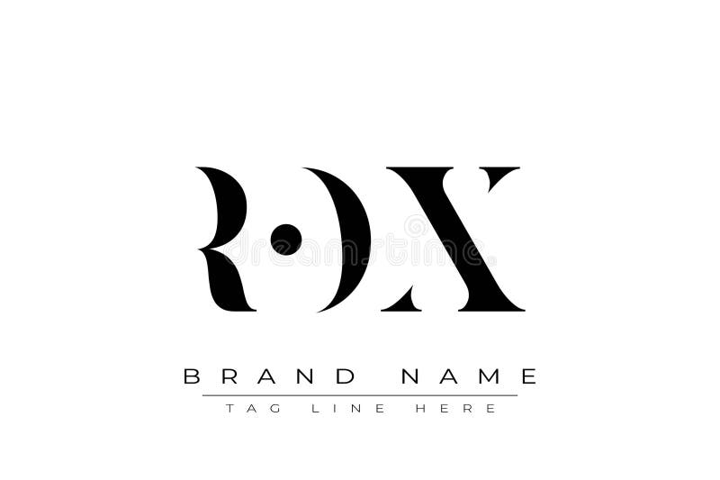 ROX Abstract Letter Logo Design Stock Vector - Illustration of concept ...