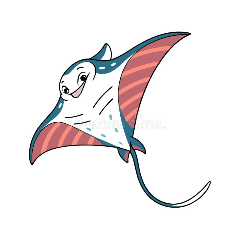 Roxy the Radiant Ray Fun Design Stock Vector - Illustration of radiant ...