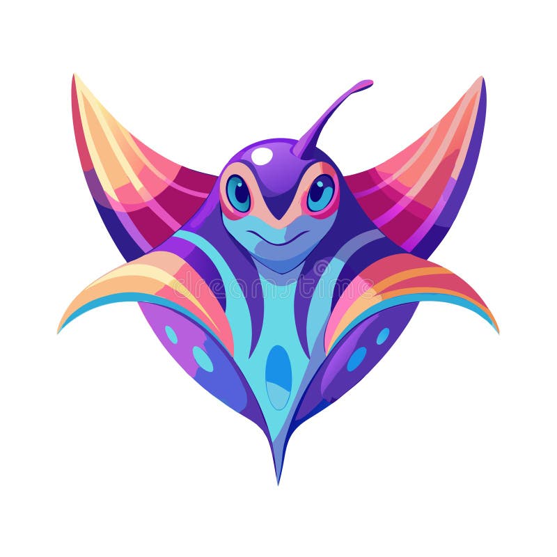 Roxy the Radiant Ray Fun Design Stock Vector - Illustration of ...