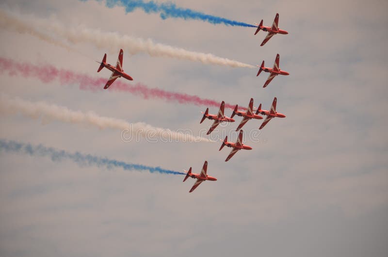 Royal Air Force Aerobatic Team, the Red Arrows, RAF Hawk Editorial ...