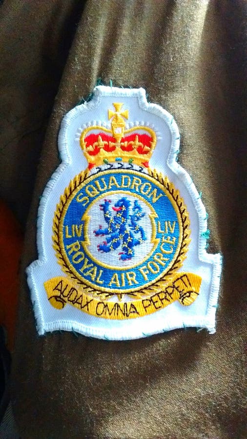 Royal Airforce No. 54 Squadron RAF Insignia Stock Image - Image of lion ...