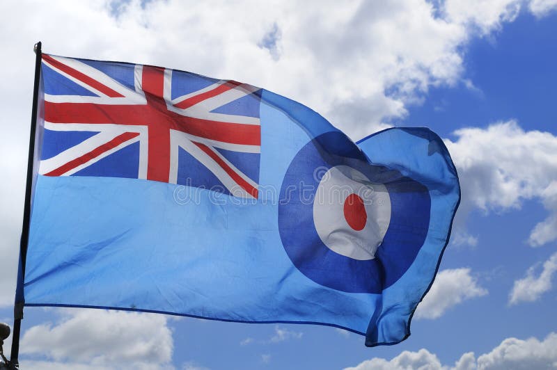 Royal Air Force or RAF Flag Stock Image - Image of military, target ...