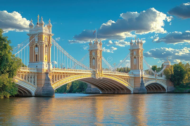 Royal Albert Bridge England Historic Architectural Scenic View Stock ...