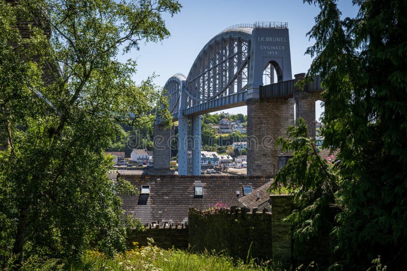 The Royal Albert Bridge in Saltash, Cornwall, England, UK Editorial ...