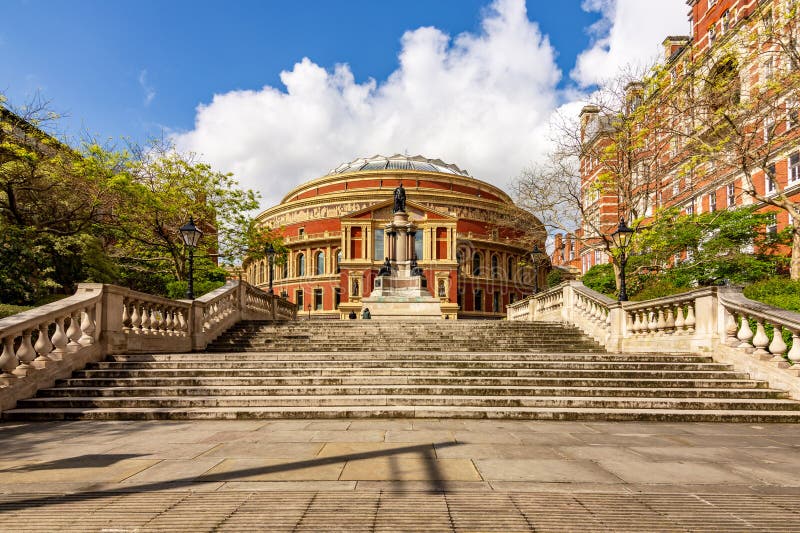 Royal Albert Hall Building in London, UK Stock Illustration ...