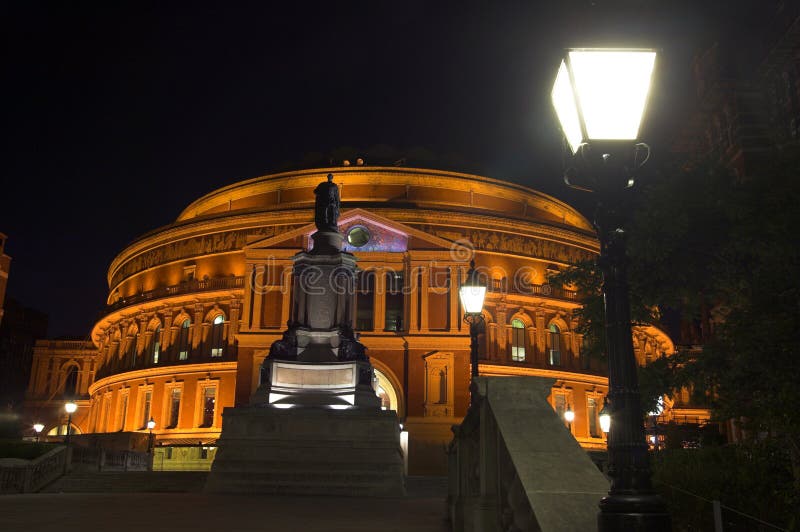 Royal Albert Hall at Night stock image. Image of concert - 3070683