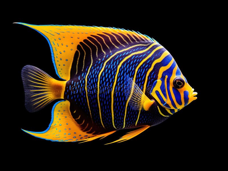 Royal angelfish stock illustration. Illustration of fish - 293690018