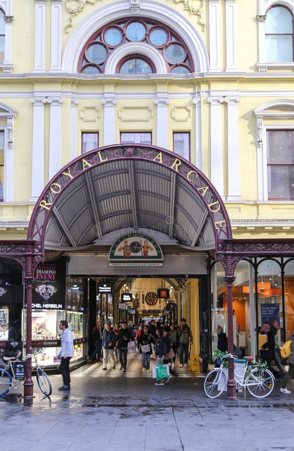 Royal Arcade in Melbourne,australia Editorial Stock Photo - Image of ...