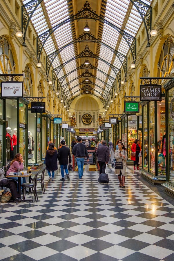 Royal Arcade - Melbourne editorial image. Image of shopping - 253948140