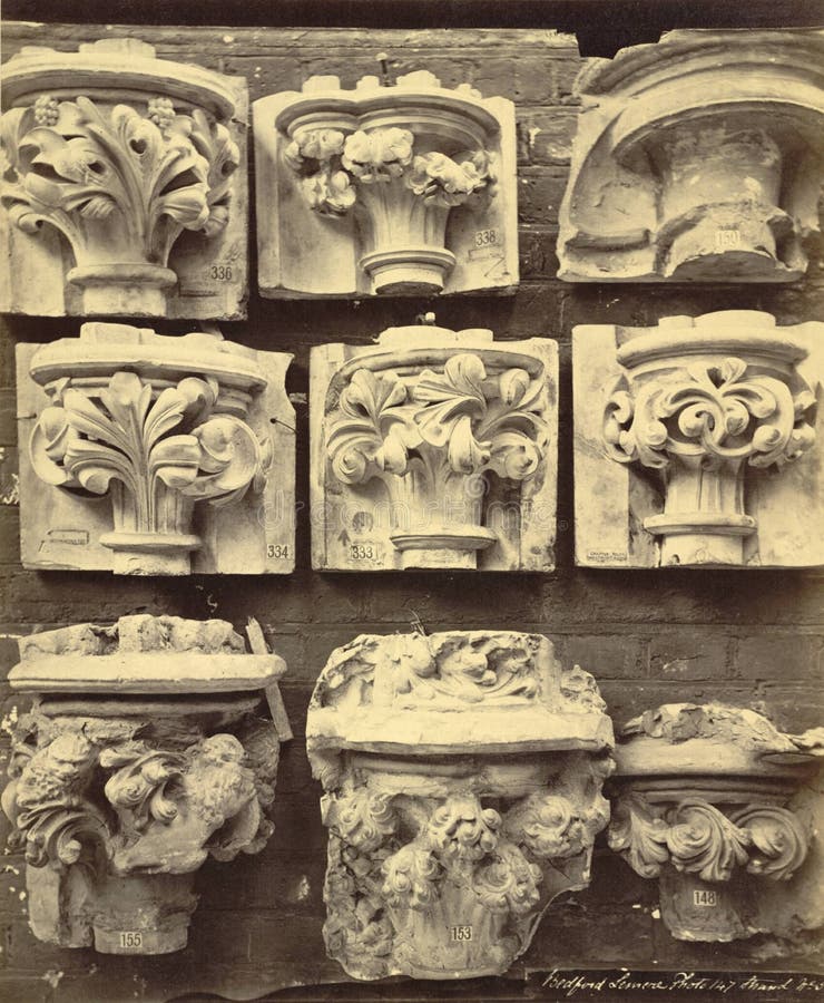 Royal Architectural Museum. Plaster Casts (Capitals) From Westminster ...