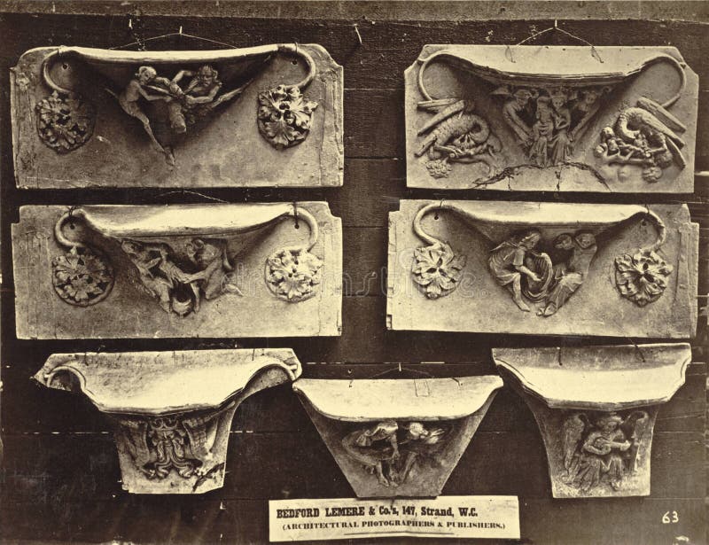Royal Architectural Museum. Plaster Casts (Misericords) From Chester ...