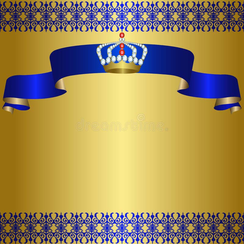 Crown border design stock vector. Illustration of background - 3661052
