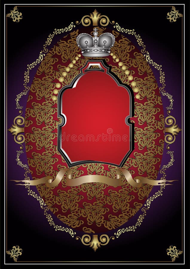 Royal banner background stock vector. Illustration of foliage - 14197977