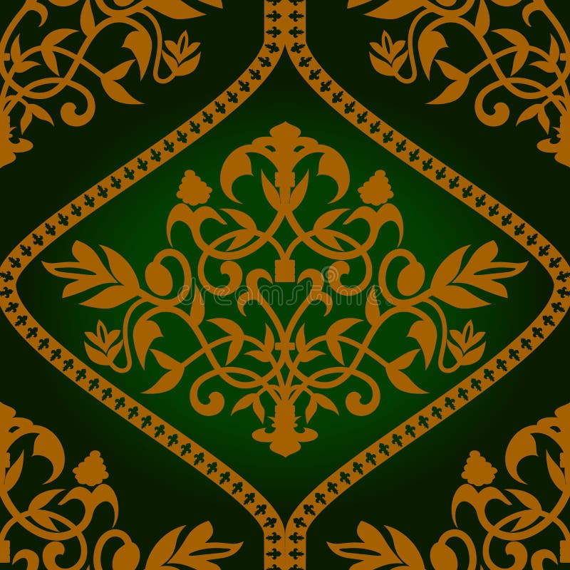 Barocco seamless pattern stock illustration. Illustration of paper ...