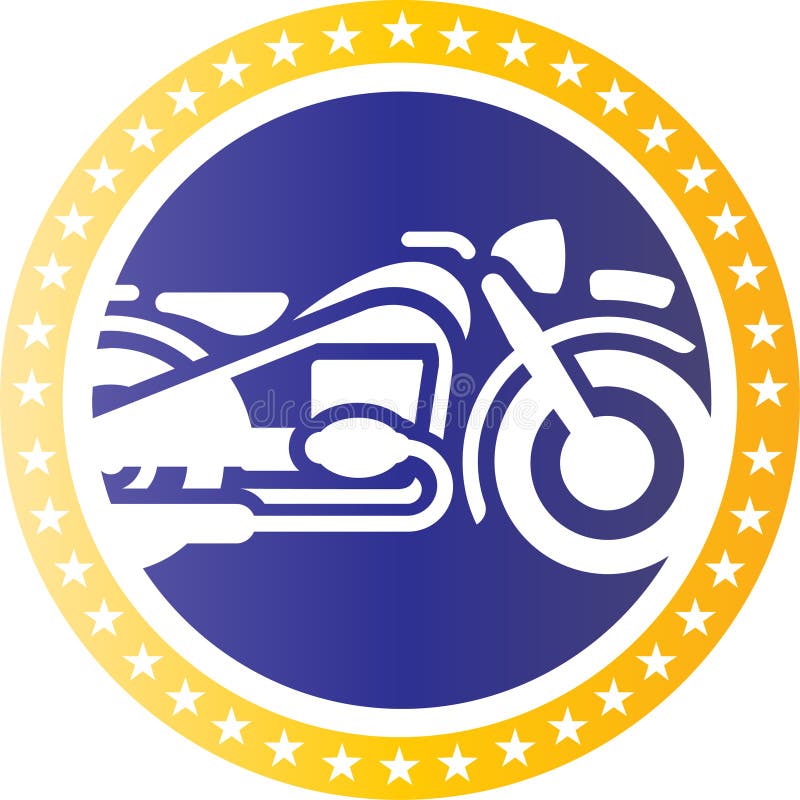 Royal bike logo concept stock vector. Illustration of kilometer - 80112722