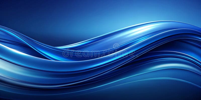 Royal Blue Deep Wave Abstract Background Conveying Elegance and Depth ...