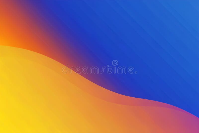 Royal Blue Fading into Bright Yellow and Coral with Vibrant Gradient ...