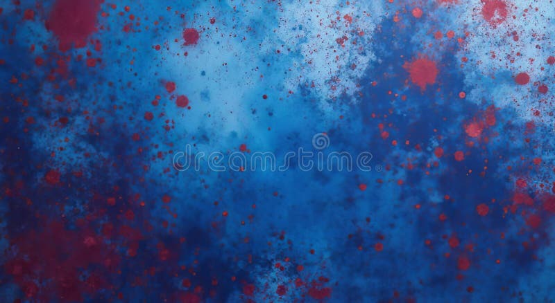 Royal Blue Maroon Paint Splatters Texture Effect Resembling Blood Splatter on Fabric Stock ...