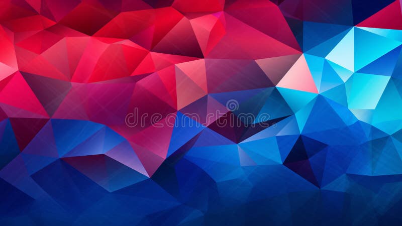 Royal Blue and Ruby Red Geometric Mosaic Pattern Design Stock ...
