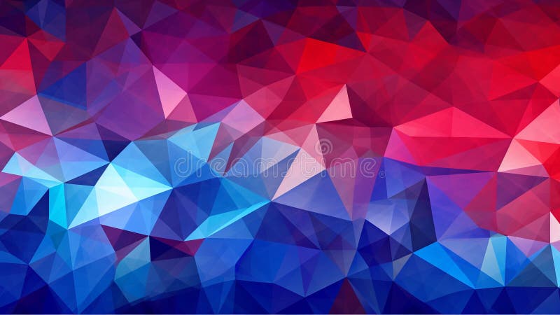 Royal Blue and Ruby Red Geometric Mosaic Pattern Design Stock ...