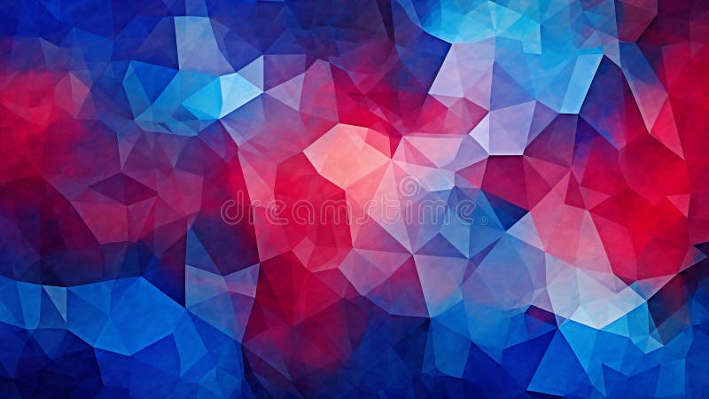 Royal Blue and Ruby Red Geometric Mosaic Pattern Design Stock ...