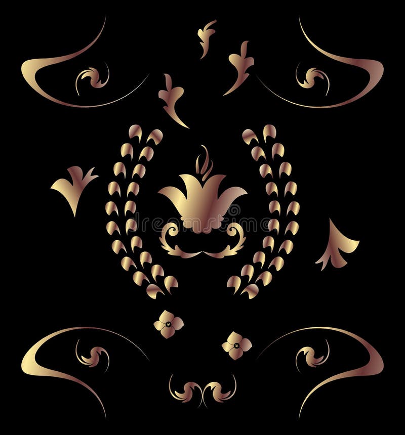 Royal bronze pattern stock illustration. Illustration of symbol - 13252733