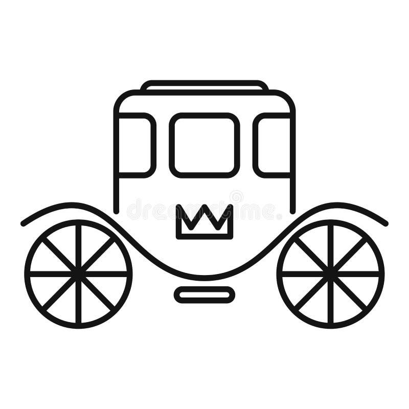 Royal Brougham Icon, Outline Style Stock Vector - Illustration of ...
