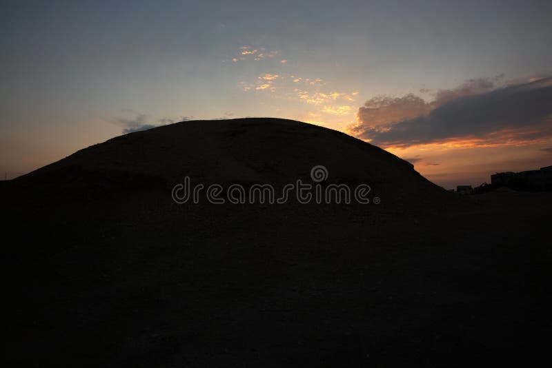Royal Burial Mound during Sunset at Aali Village Stock Photo - Image of ...