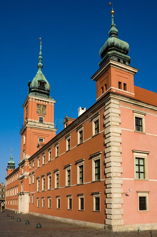 Royal Castle in Warsaw stock image. Image of blue, palace - 16061655