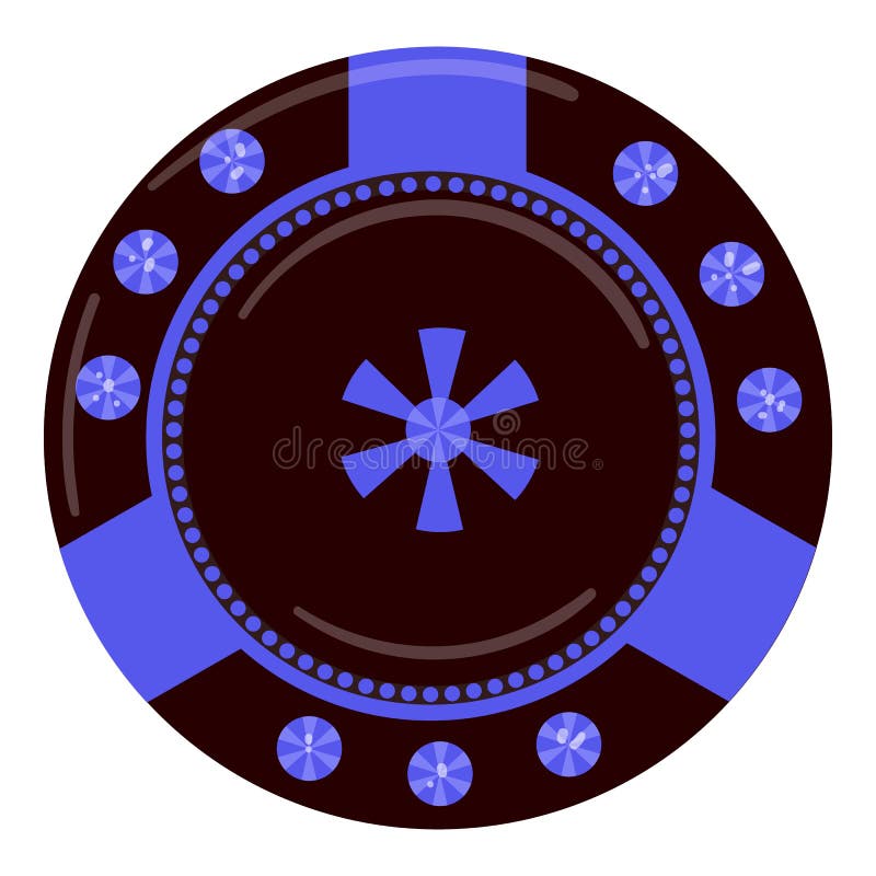 Royal Chip Icon Cartoon Vector. Chips Stacks Stock Vector ...