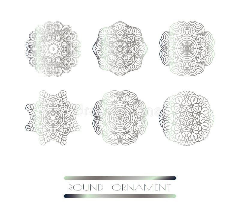 Royal Circle Design Elements. Stock Vector - Illustration of arabesque ...