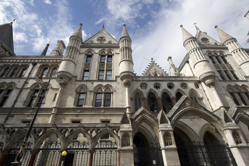 Facade Of Royal Court Of Justice In London Stock Image - Image of ...