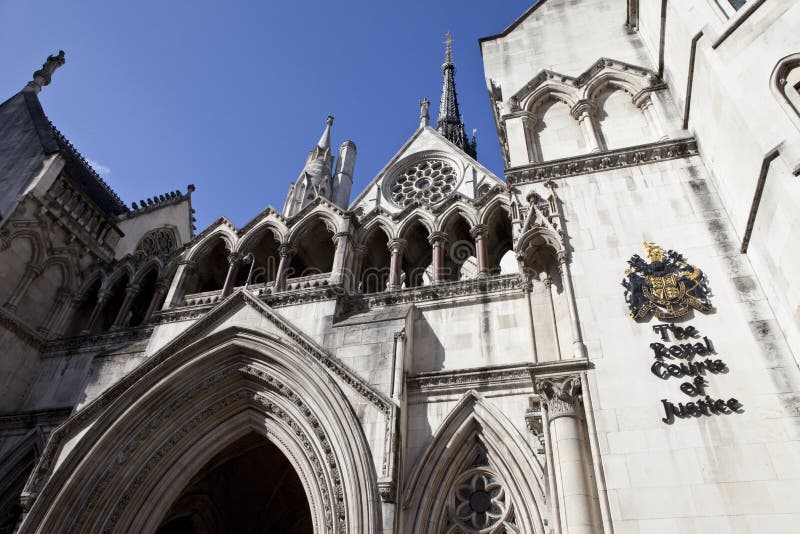 The Royal Courts of Justice in London Editorial Stock Photo - Image of ...