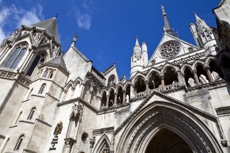 The Royal Courts of Justice in London Stock Image - Image of historic ...
