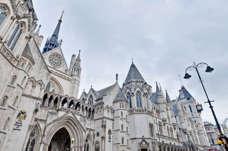 Royal Courts of Justice at London, England Stock Photo - Image of ...