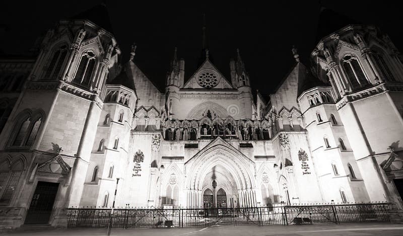 Royal Courts of Justice, London Stock Image - Image of light, london ...