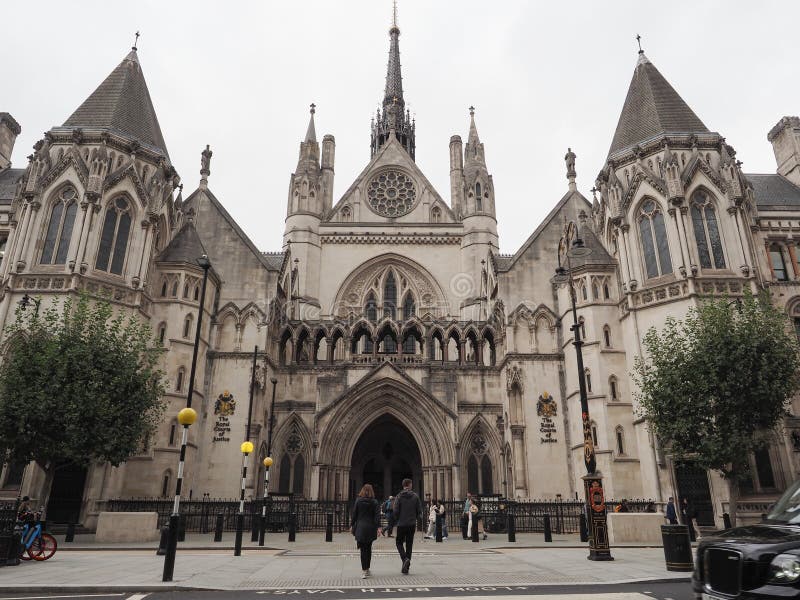 Royal Courts of Justice in London Editorial Stock Photo - Image of ...