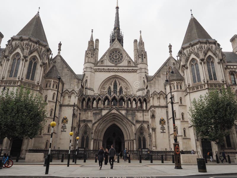 Royal Courts of Justice in London Editorial Stock Image - Image of ...