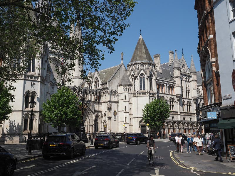 Royal Courts of Justice in London Editorial Photography - Image of ...