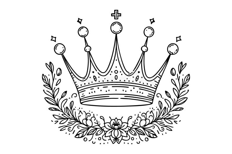 Royal Crown Drawing Stock Illustrations – 15,039 Royal Crown Drawing ...